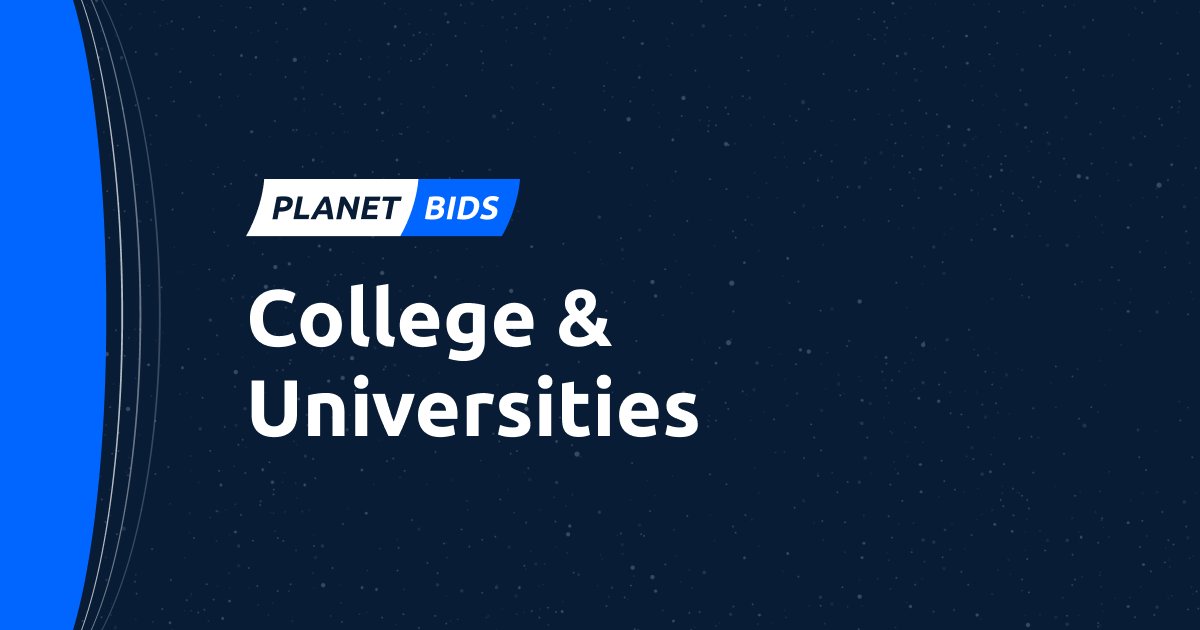 College And Universities with PlanetBids